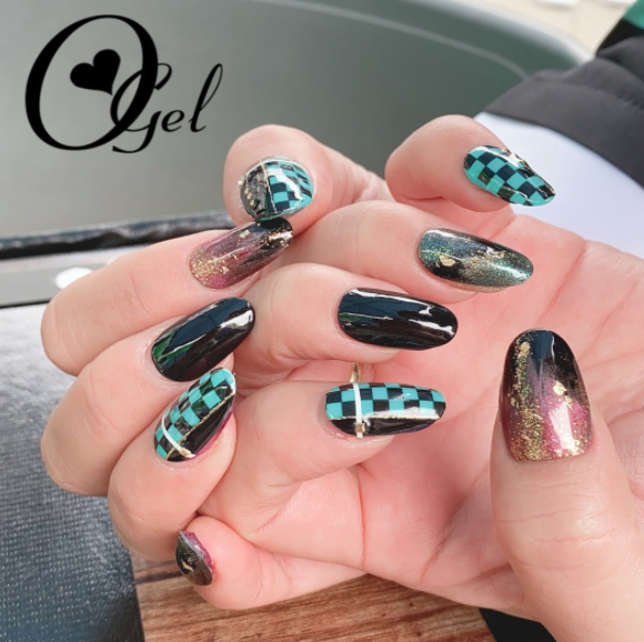 「コスプレ衣装におすすめ」大人もできる鬼滅の刃の炭治郎ネイル | ZEROGEL BLOG